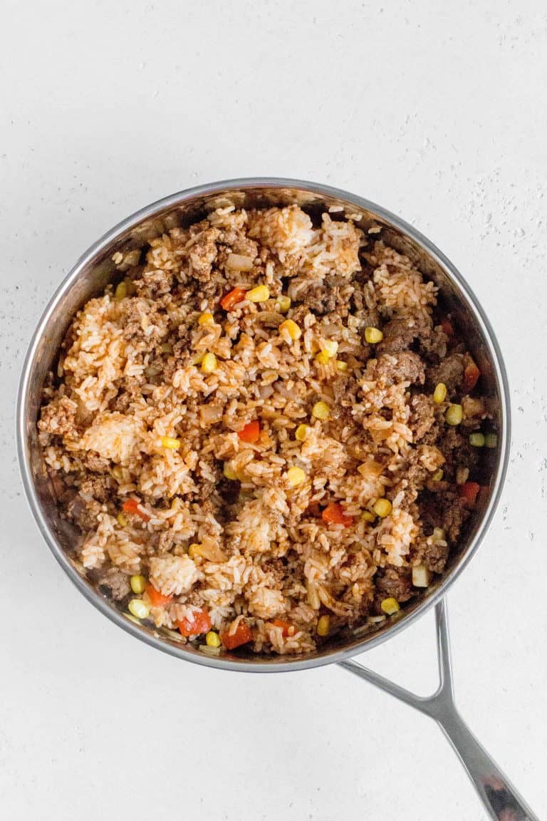 Taco Beef and Rice Skillet - One Pot Only — easy recipes using one pot ...