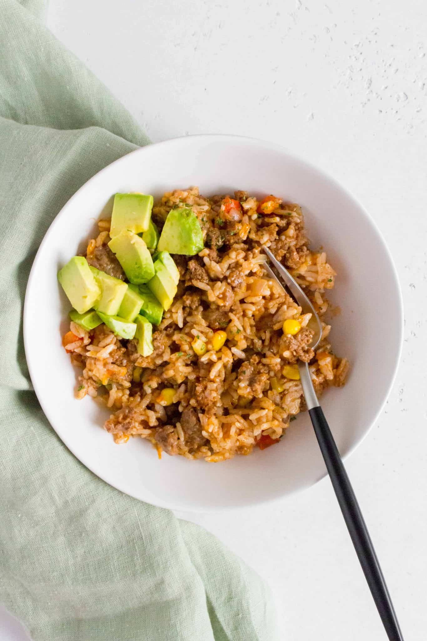 Taco Beef and Rice Skillet - One Pot Only — easy recipes using one pot ...