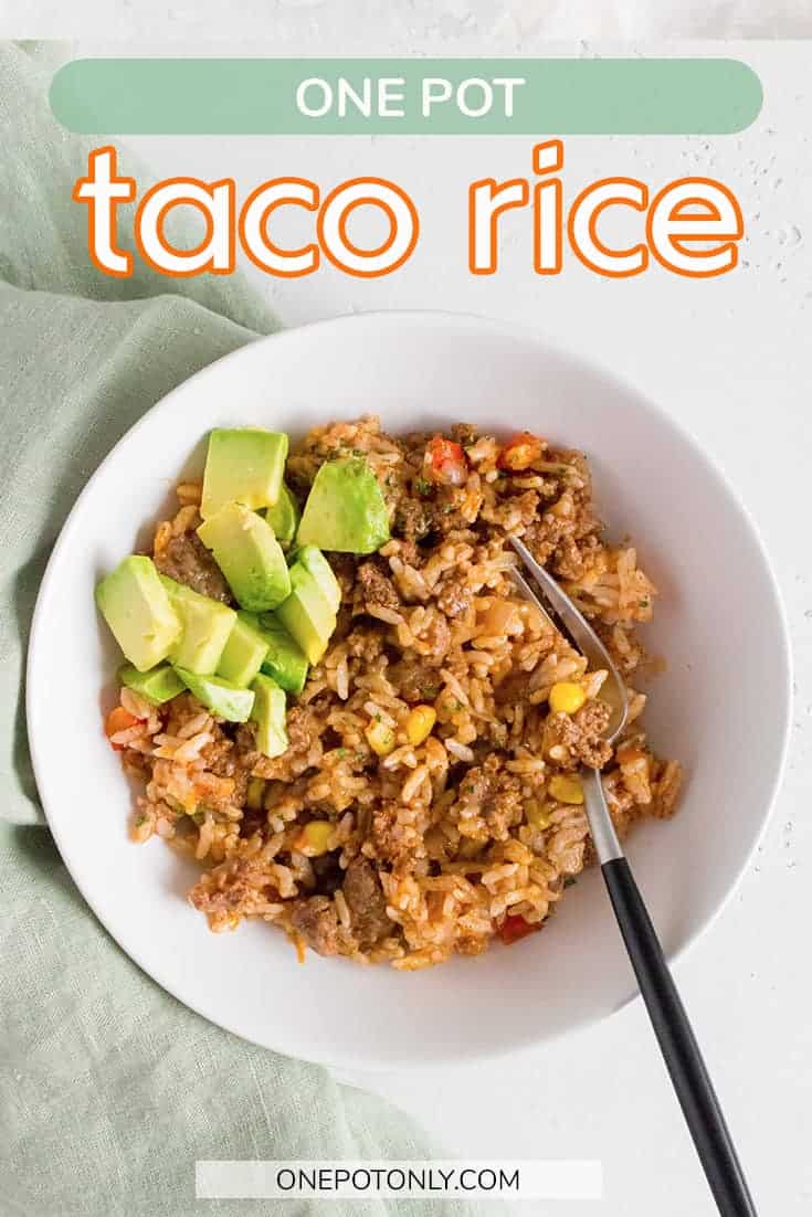 Taco Beef and Rice Skillet - One Pot Only — easy recipes using one pot ...