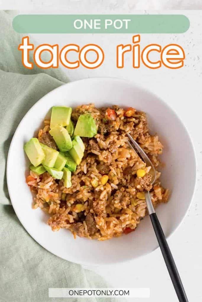 Taco Beef and Rice Skillet - One Pot Only — easy recipes using one pot ...