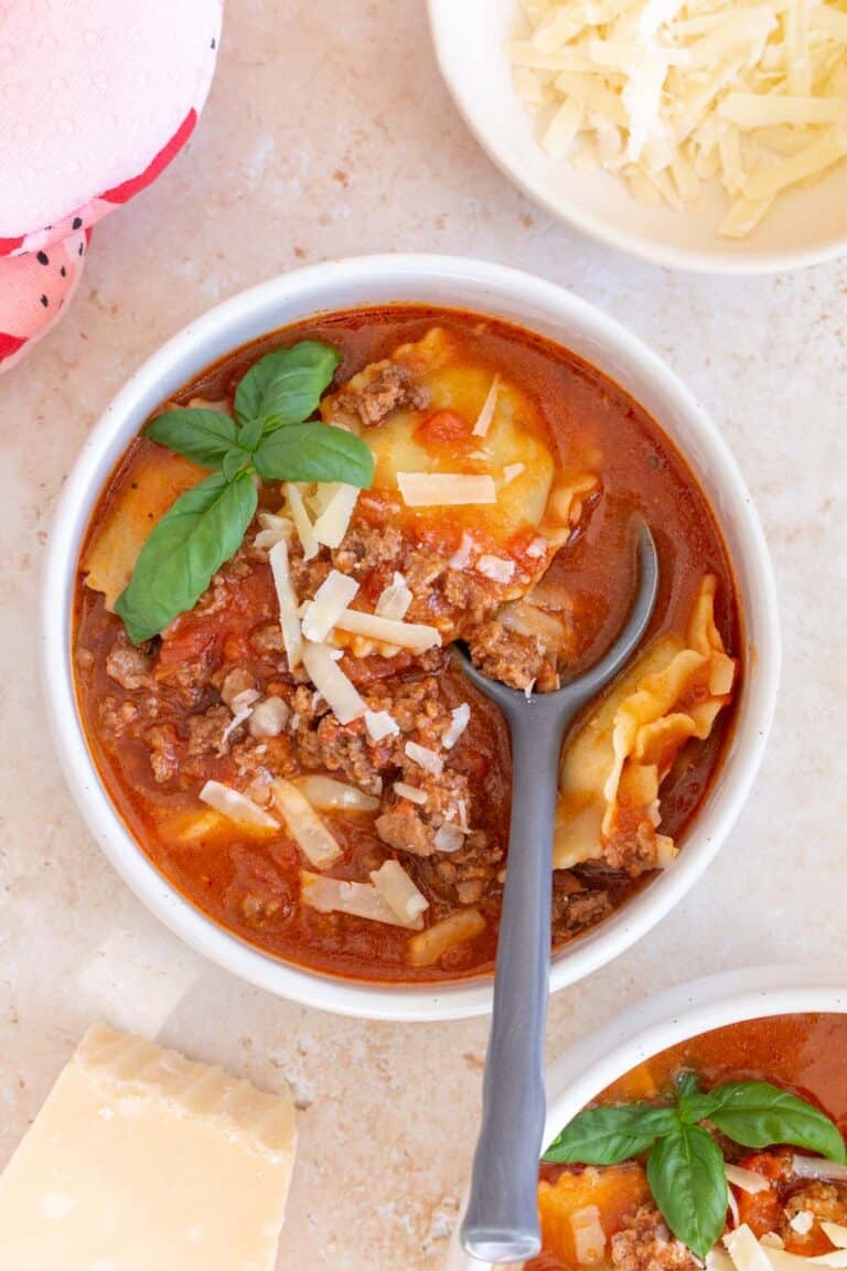 Ravioli Soup with Ground Beef - One Pot Only — easy recipes using one ...